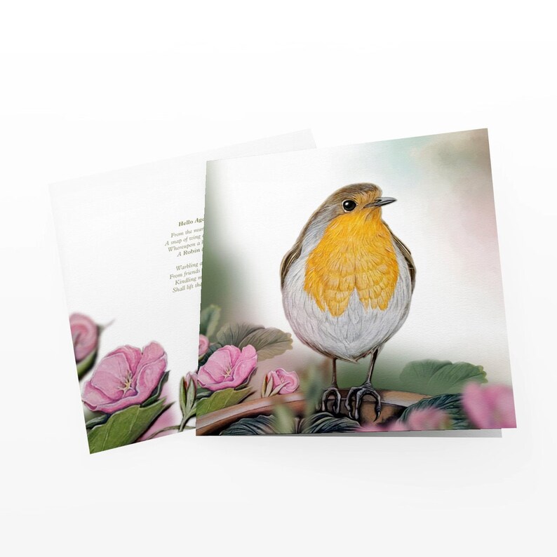 Robin Greetings Cards Pack of Two - Etsy Ireland