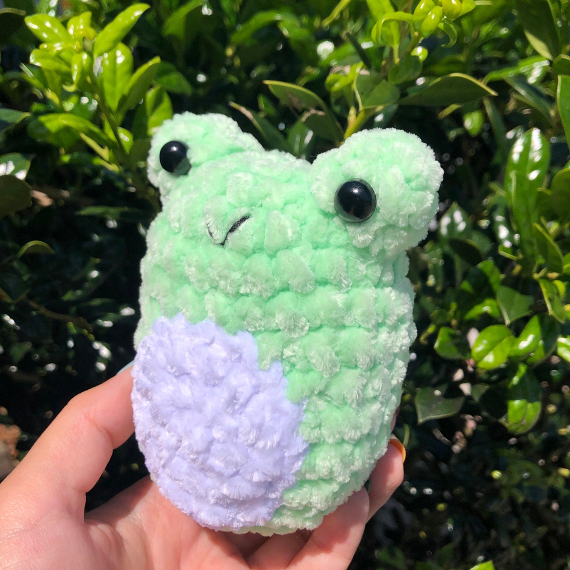 Crochet Fluffy Frog PDF Pattern - Etsy
