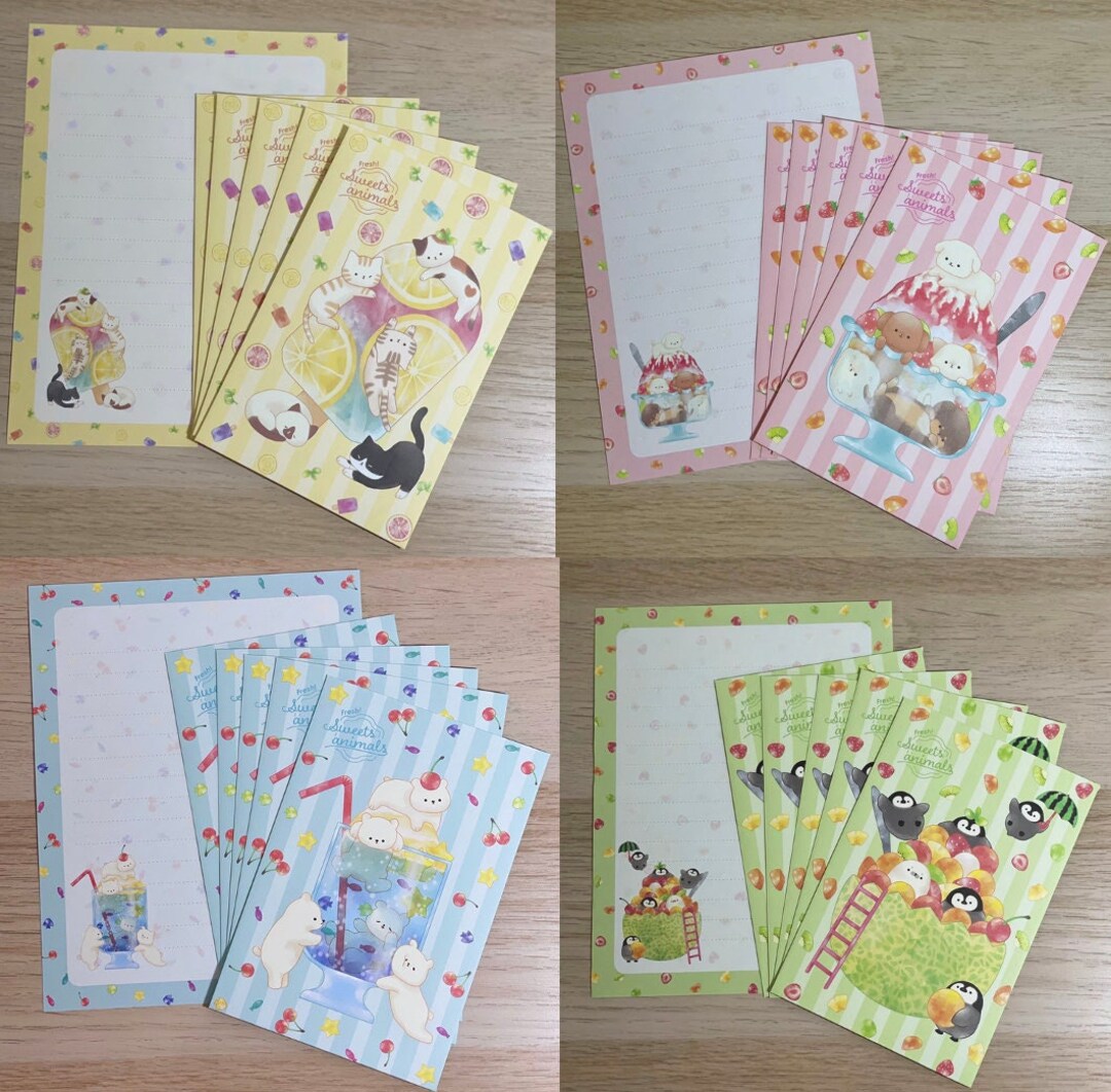 Cute Letter Set Kawaii Japanese Stationery - Etsy