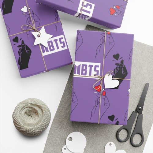 Bundle: BTS Christmas Wrapping Paper BTS Christmas Gift Wrap - Etsy