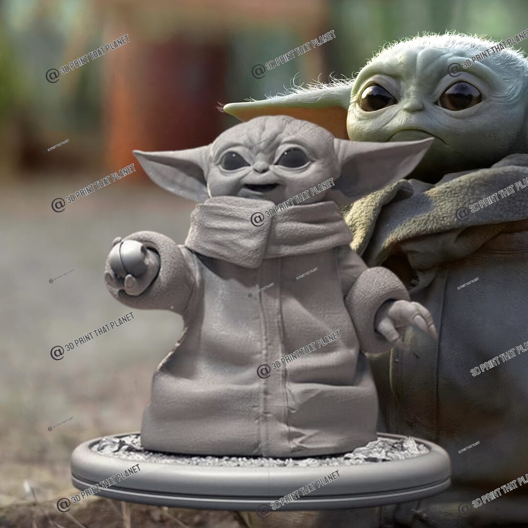 Baby Yoda Groku the Mandalorian STL File for 3D Printing - Etsy
