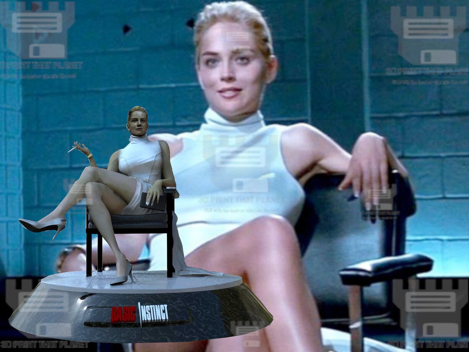 Sharon Stone Famous Basic Instinct Scene Diorama Nfsw 3d - Etsy Singapore