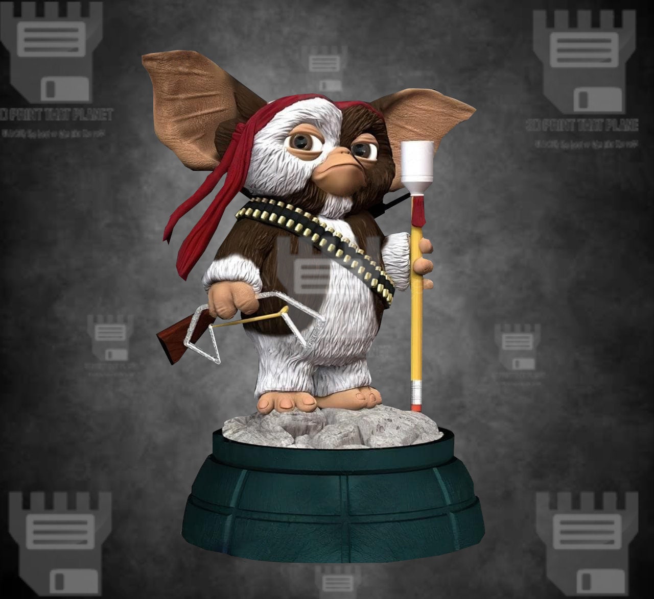 Gizmo Watching Rambo