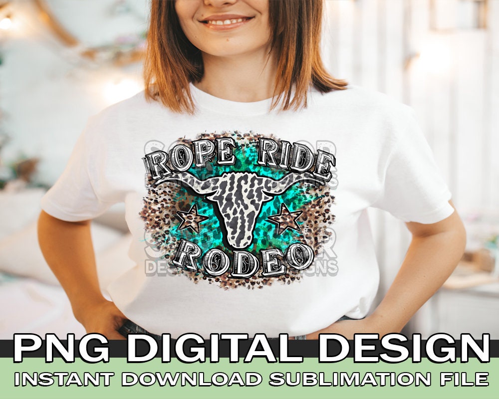 Rope Ride Rodeo PNG, Rodeo PNG, Bull PNG, Rodeo Sublimation, Digital ...