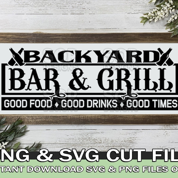 Backyard Bar Svg - Etsy