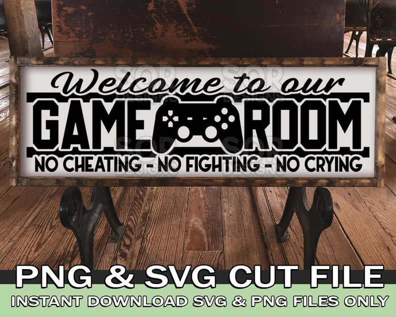 Welcome to Our Game Room SVG, Game Room SVG, Game Room Sign Cut File ...
