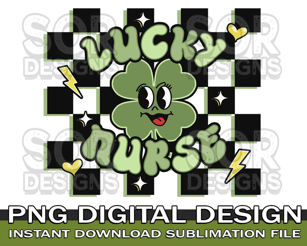 Retro Patty PNG, Lucky Nurse PNG, St. Patrick's Day PNG, Clover Png ...