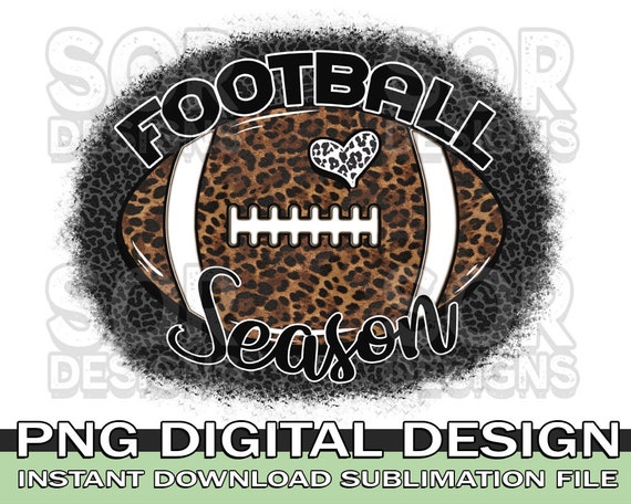 Football Season PNG Leopard Football PNG Football Shirt - Etsy