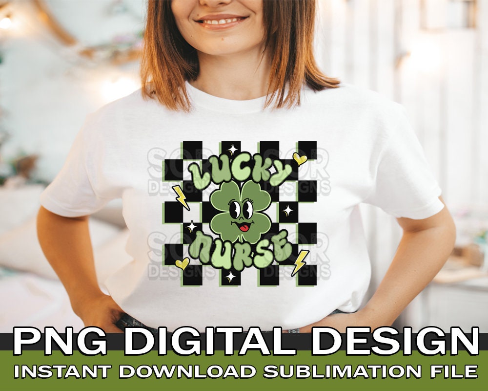 Retro Patty PNG, Lucky Nurse PNG, St. Patrick's Day PNG, Clover Png ...