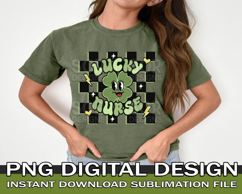 Retro Patty PNG, Lucky Nurse PNG, St. Patrick's Day PNG, Clover Png ...