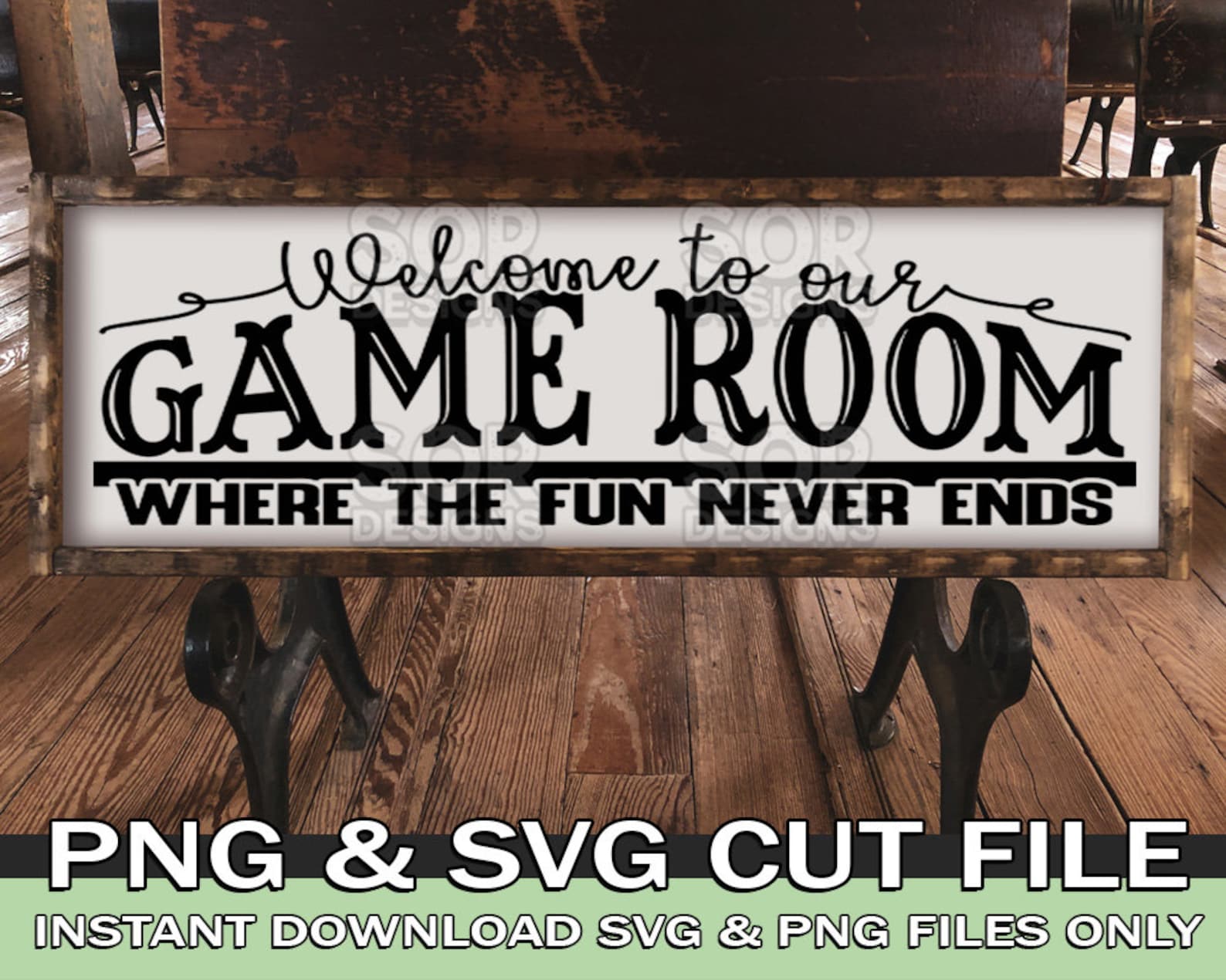 Game Room Sign SVG, Game Room Svg, Game Room Cut Files, Digital ...