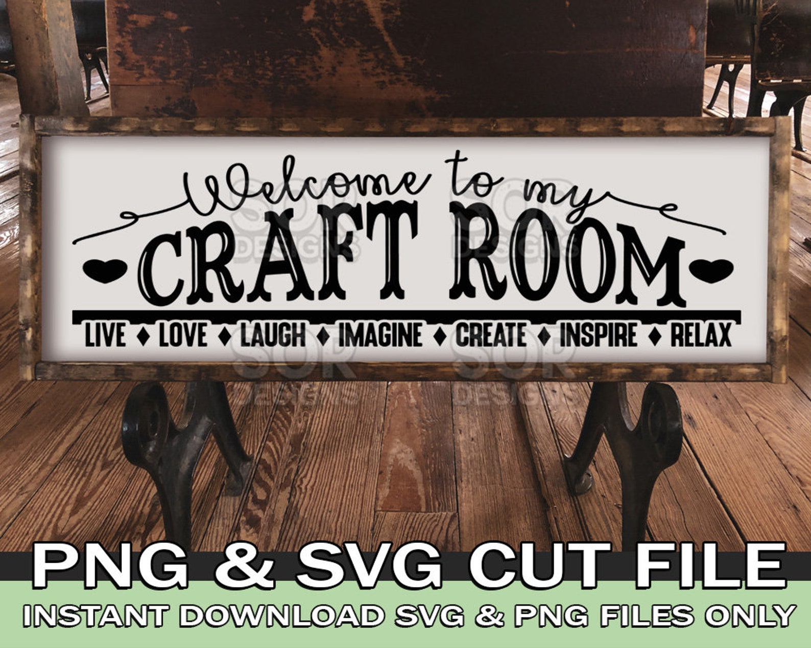 Craft Room Sign SVG, Craft Room Sign PNG, Craft Room Cut File, Digital ...
