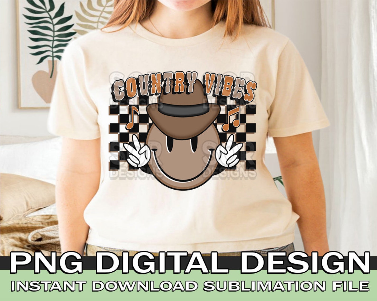 Retro Country PNG Country Vibes PNG Country Smiley PNG - Etsy