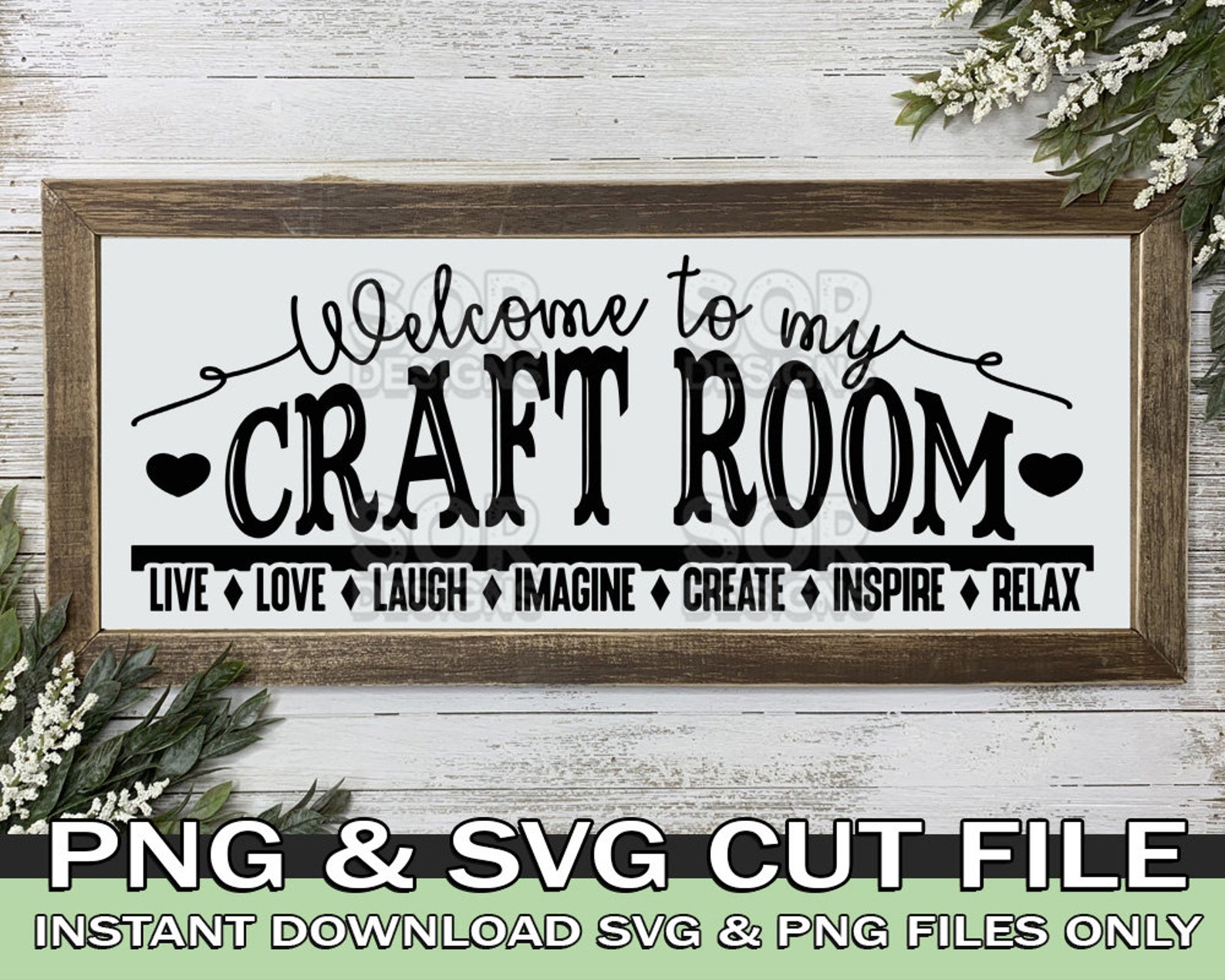 Craft Room Sign SVG Craft Room Sign PNG Craft Room Cut File - Etsy