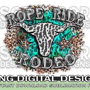 Rope Ride Rodeo PNG, Rodeo PNG, Bull PNG, Rodeo Sublimation, Digital ...