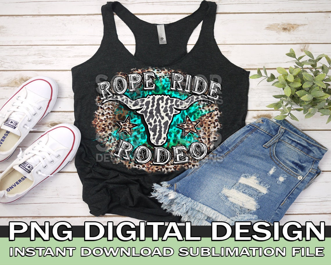 Rope Ride Rodeo PNG, Rodeo PNG, Bull PNG, Rodeo Sublimation, Digital ...