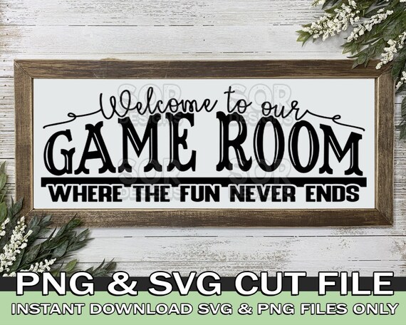 Game Room Sign SVG Game Room Svg Game Room Cut Files - Etsy