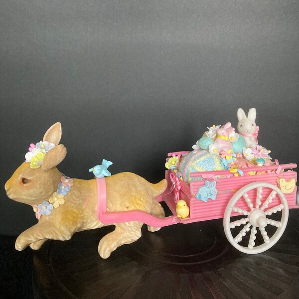 Bunny Pulling Cart - Etsy