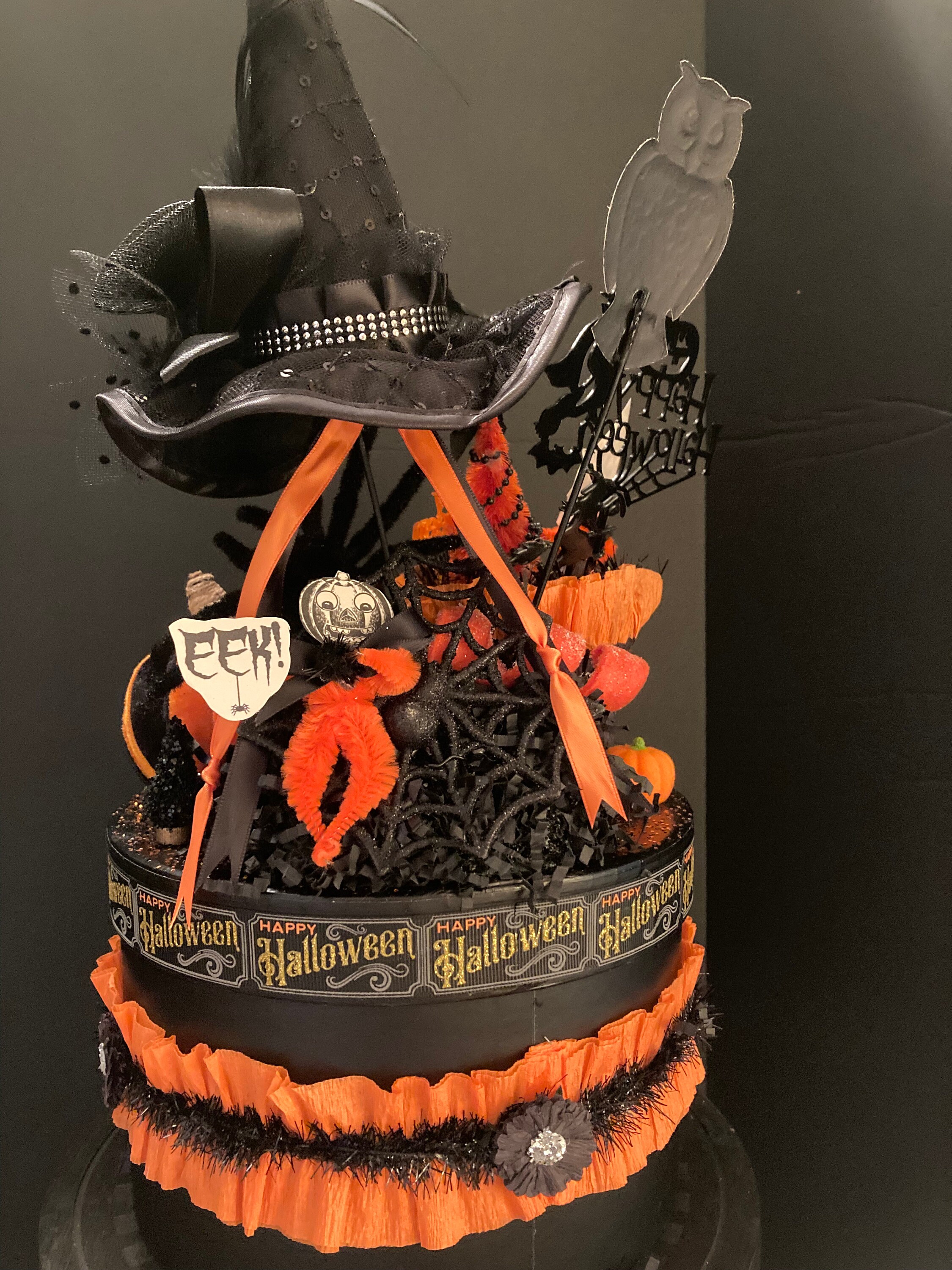 Halloween Assemblage Vintage Style Orange and Black - Etsy