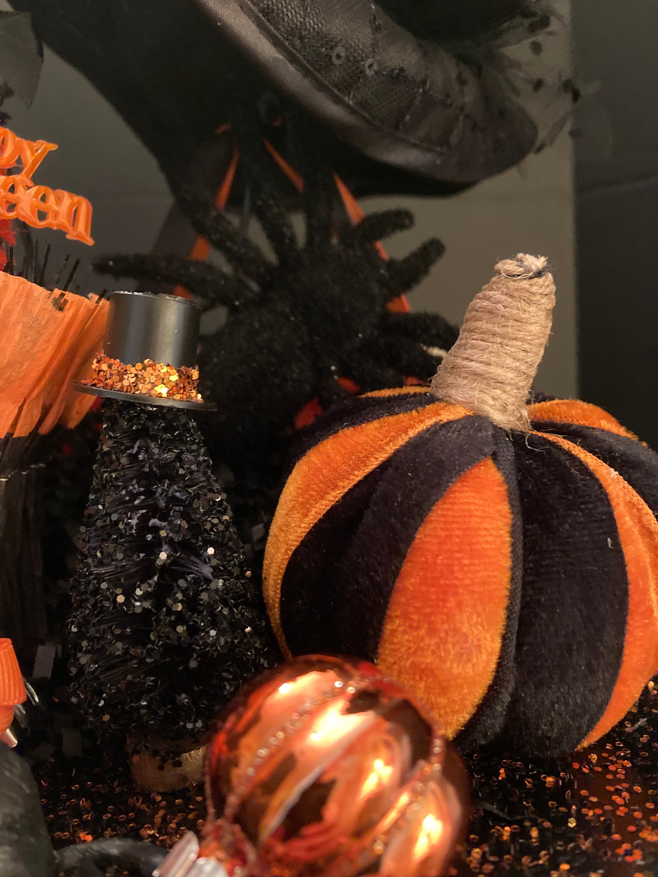 Halloween Assemblage Vintage Style Orange and Black - Etsy