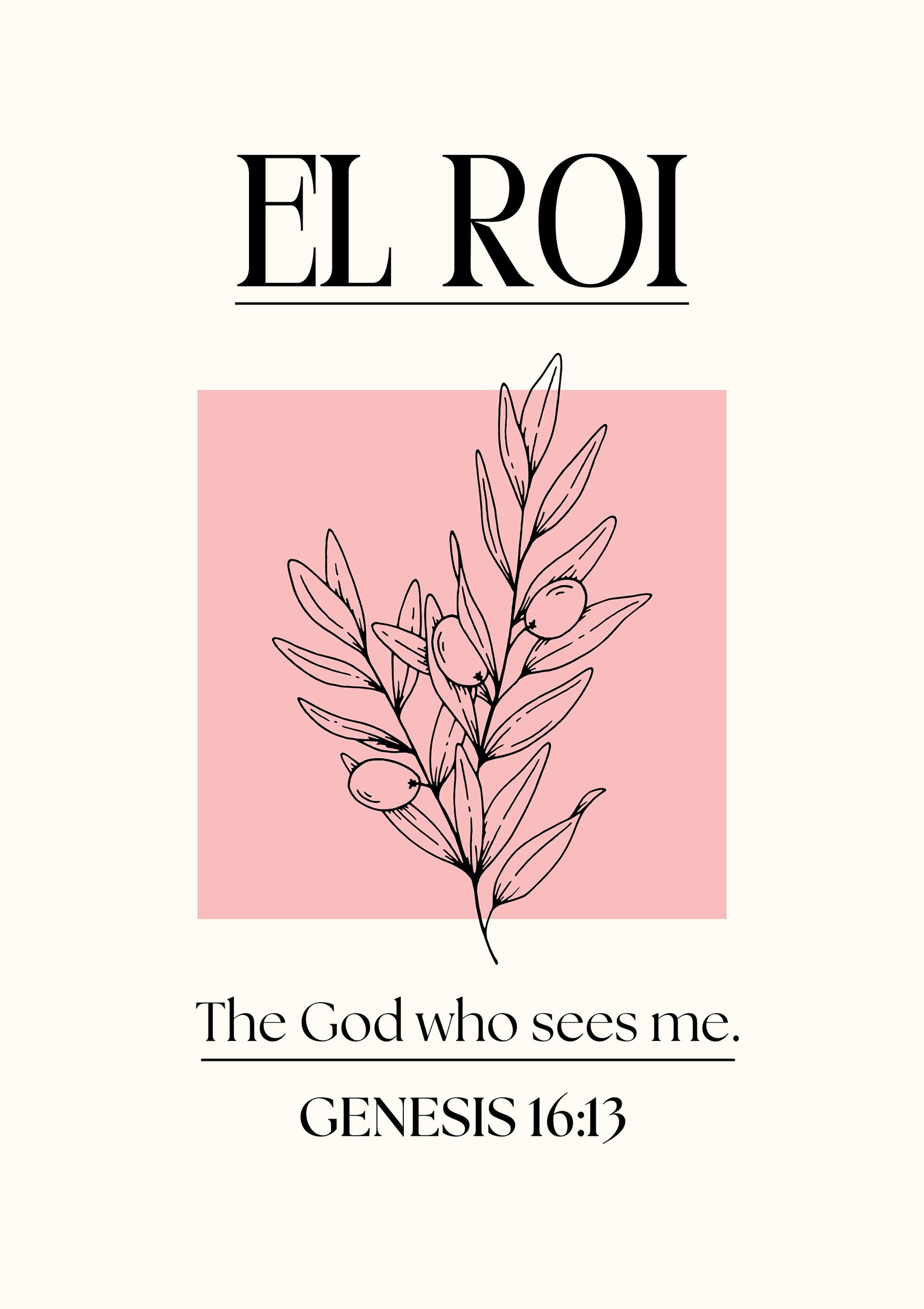 El Roi Wall Art! Instant Download. Christian Bible Verse Print. Digital ...