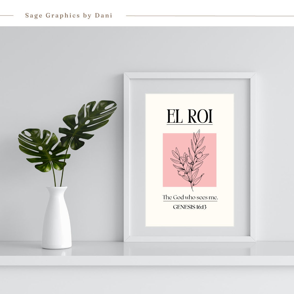 El Roi Wall Art! Instant Download. Christian Bible Verse Print. Digital ...