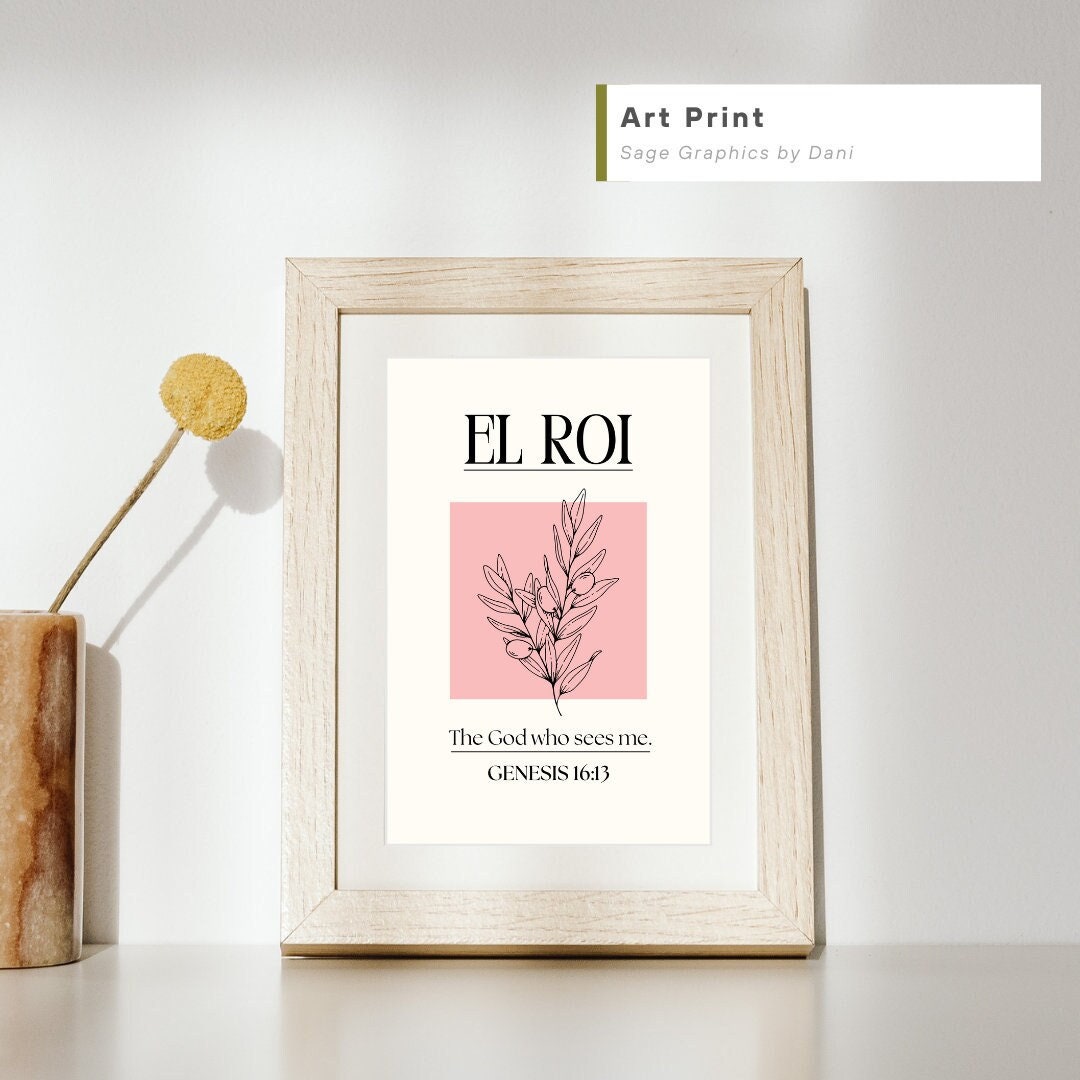 El Roi Wall Art! Instant Download. Christian Bible Verse Print. Digital ...