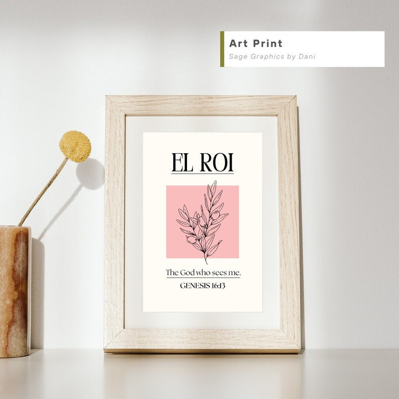 El Roi Wall Art! Instant Download. Christian Bible Verse Print. Digital ...
