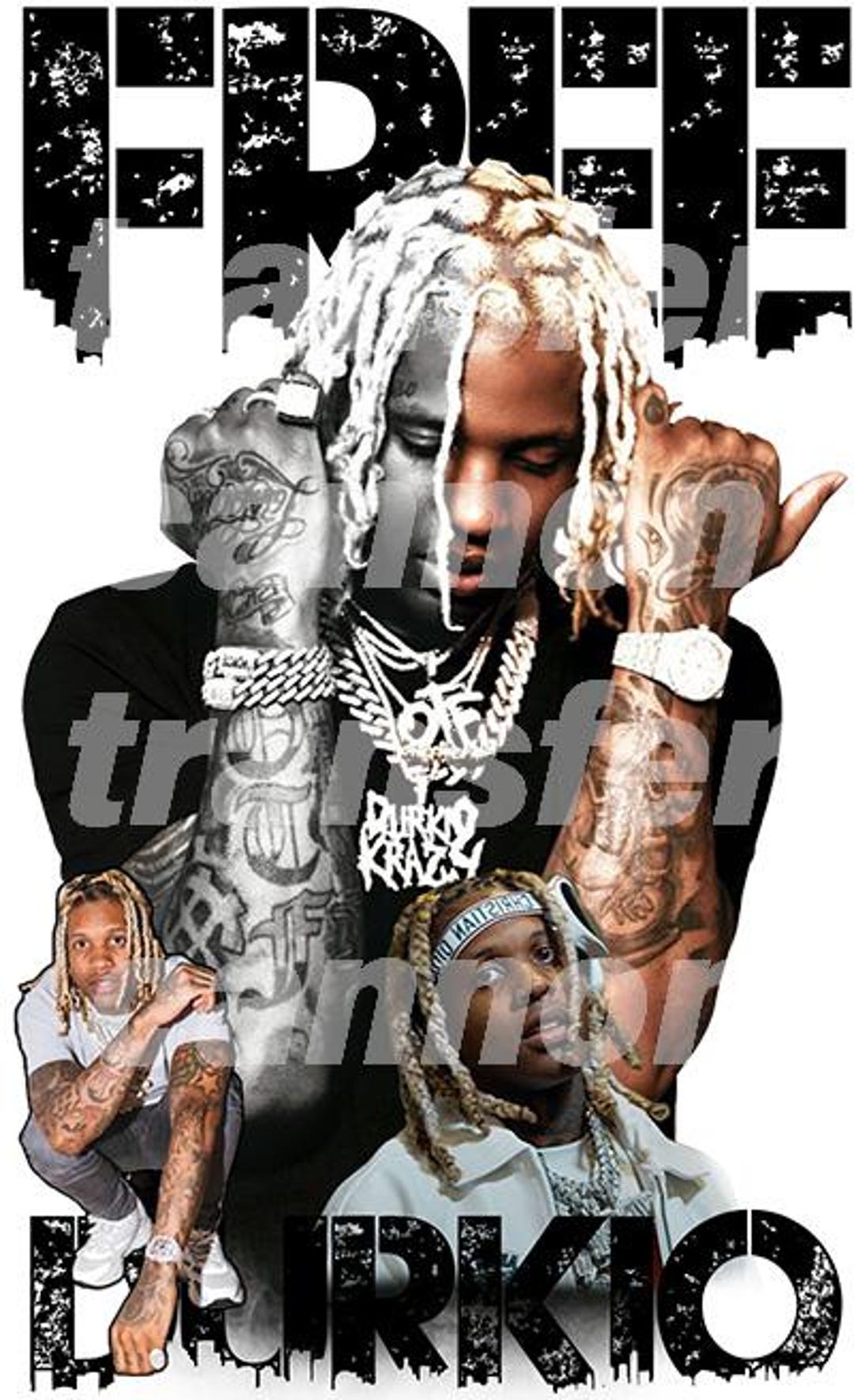 Free Lil Durk Black Version Png - Etsy