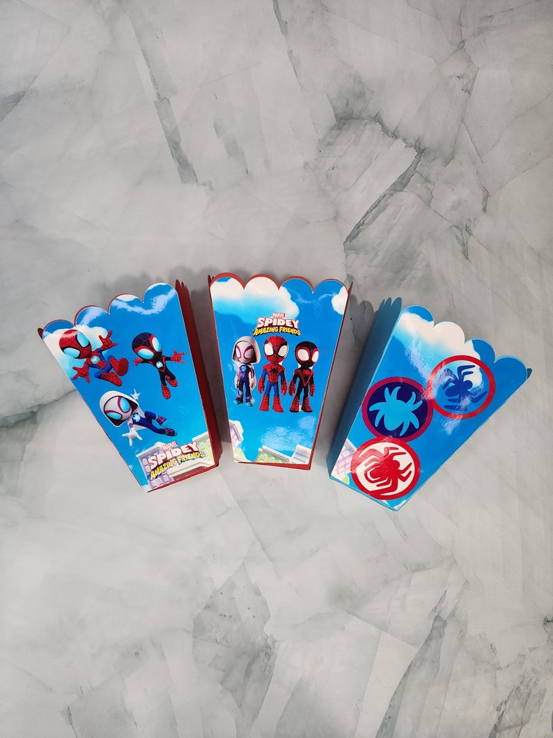 Spidey Popcorn Box - Etsy