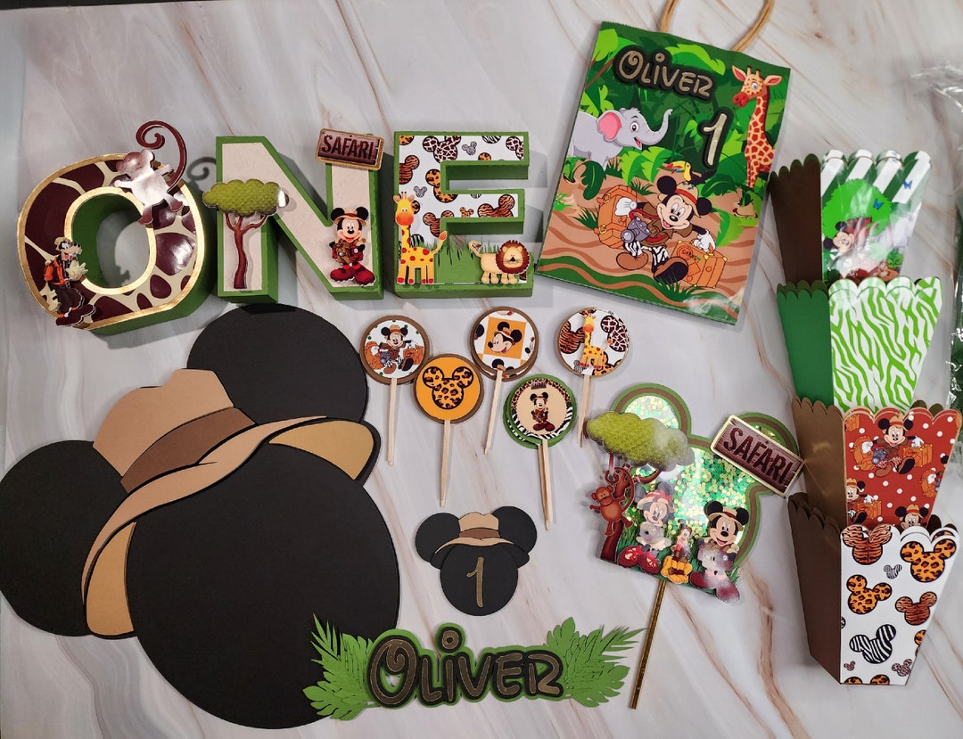 Mickey Safari Party Supplies - Etsy