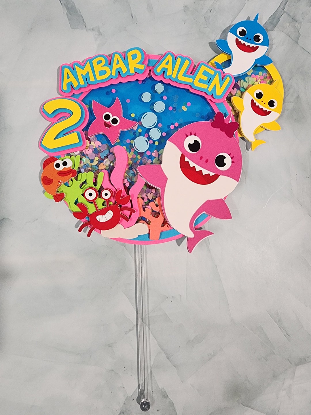Baby Shark Cake Topper - Etsy