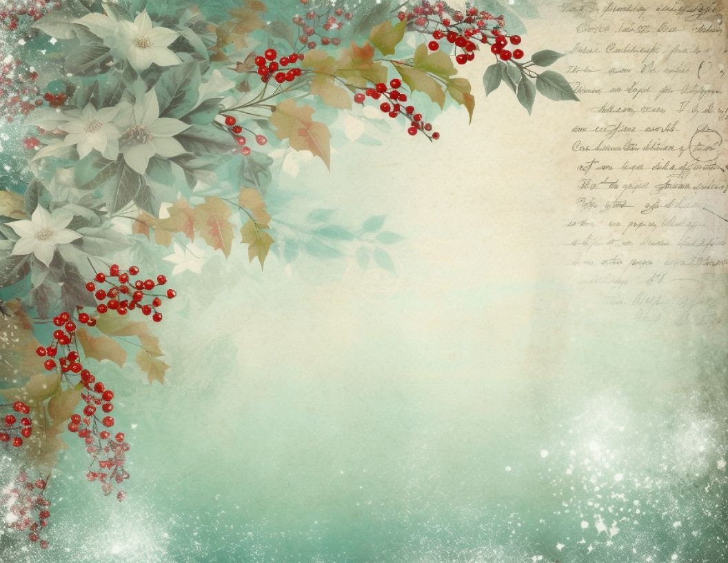 Winter and Holiday Digital Junk Journal Pages - Etsy