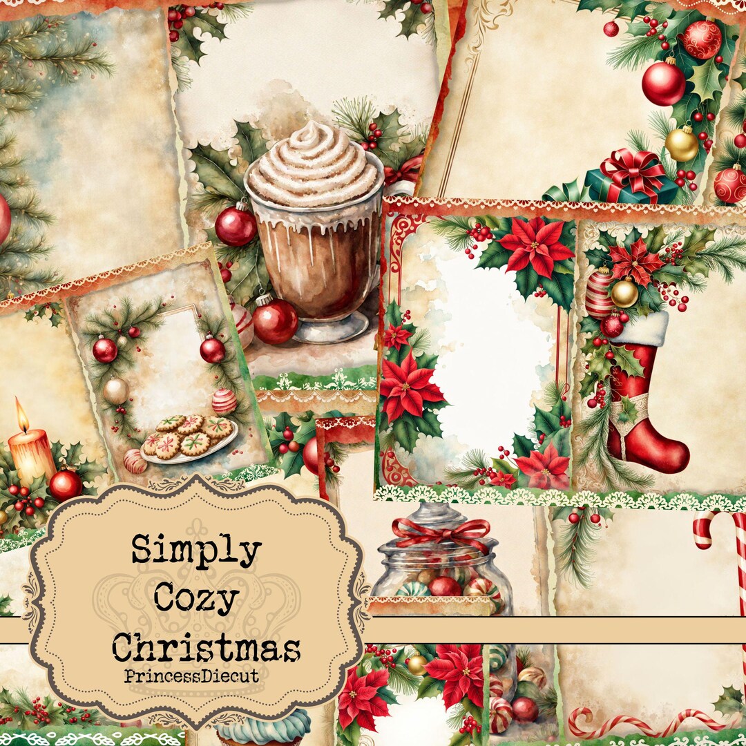 Junk Journal Christmas Theme | Christmas Junk Journal Printables ...