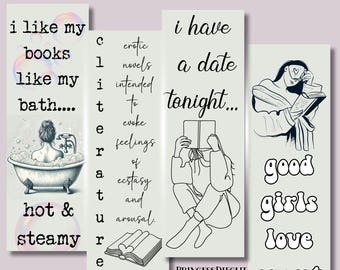 Reading Bookmarks, Romantasy, Smut Bookmarks, Gifts for Her, Valentine ...
