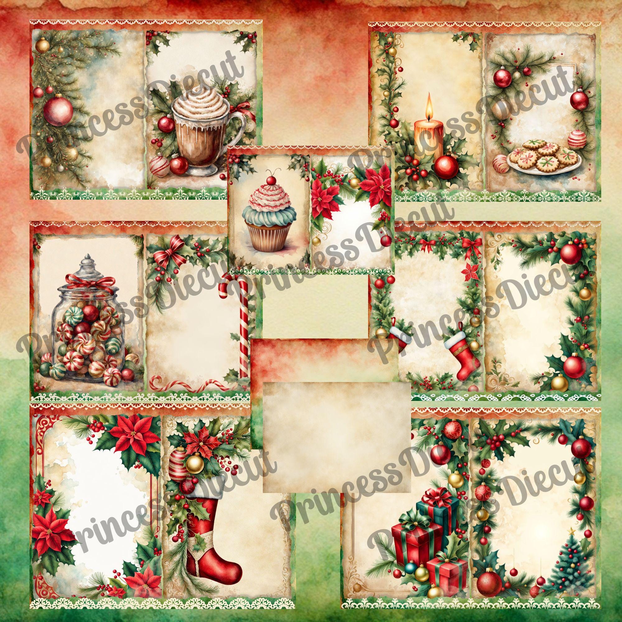 Junk Journal Christmas Theme | Christmas Junk Journal Printables ...