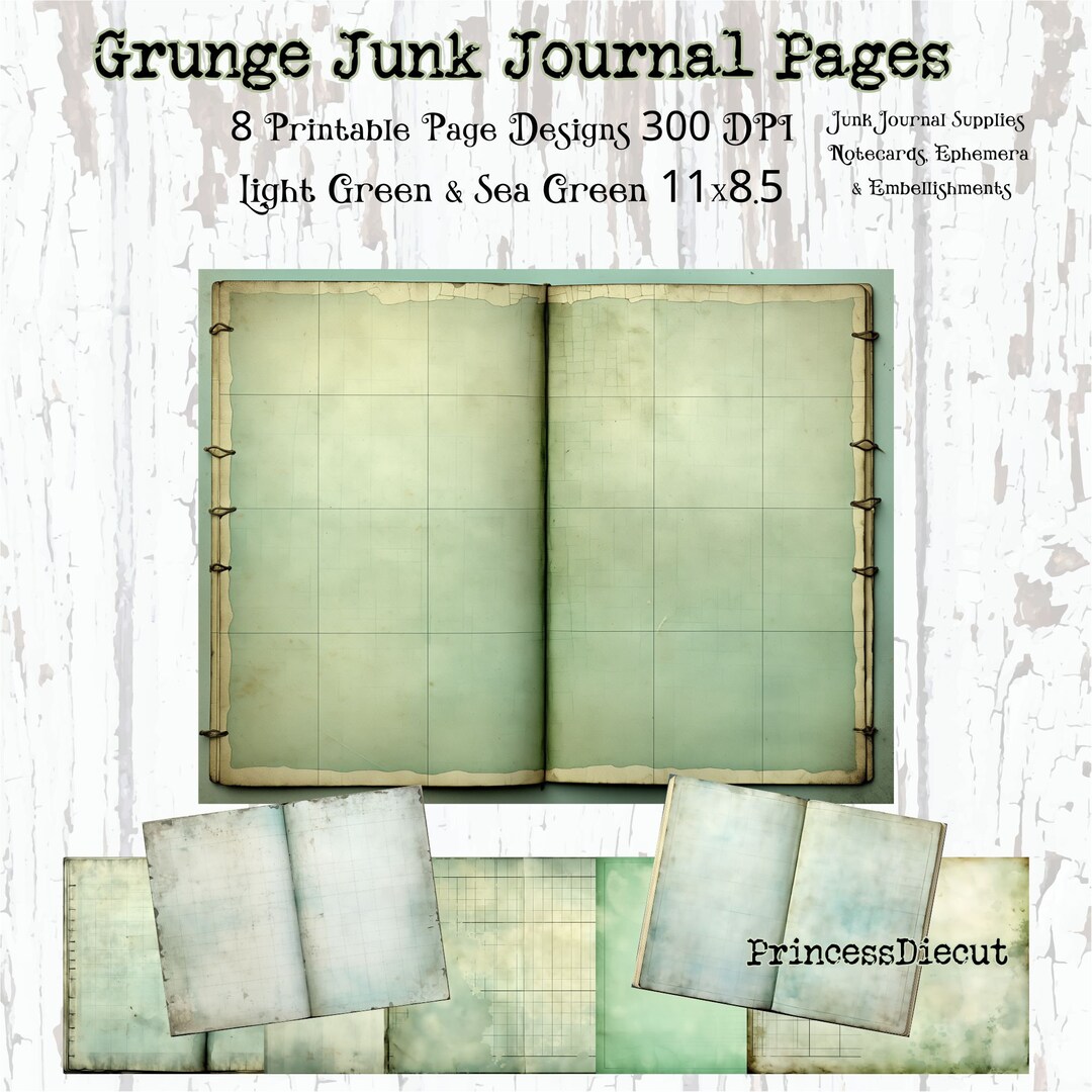 Grunge Printable Stationery | Junk Journal Papers, Digital Writing ...