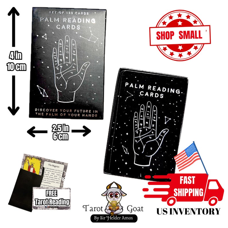 Palm Reading Cards - Learn Palmistry With 100 Cards to Understand the ...