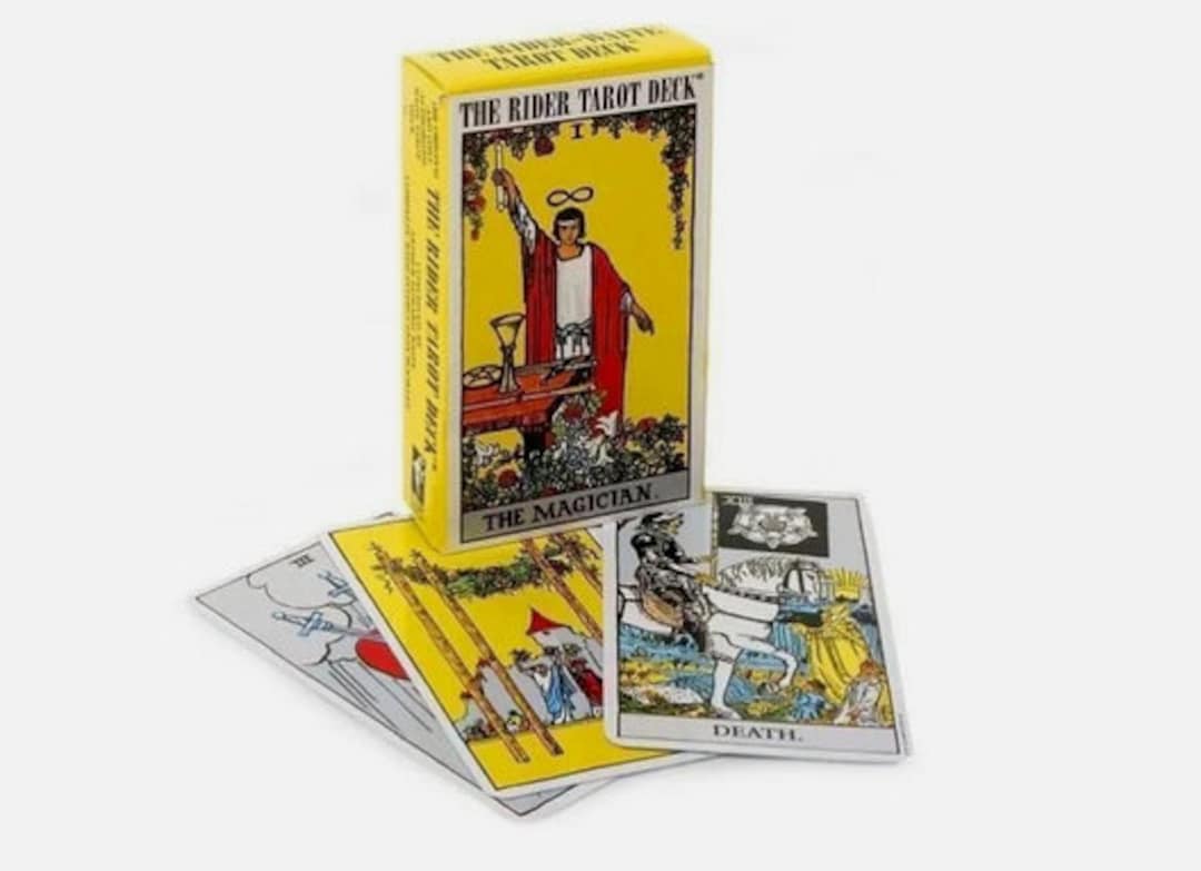 Rider Waite Original Tarot Deck of 78 Cards With Booklet Classic Blue ...