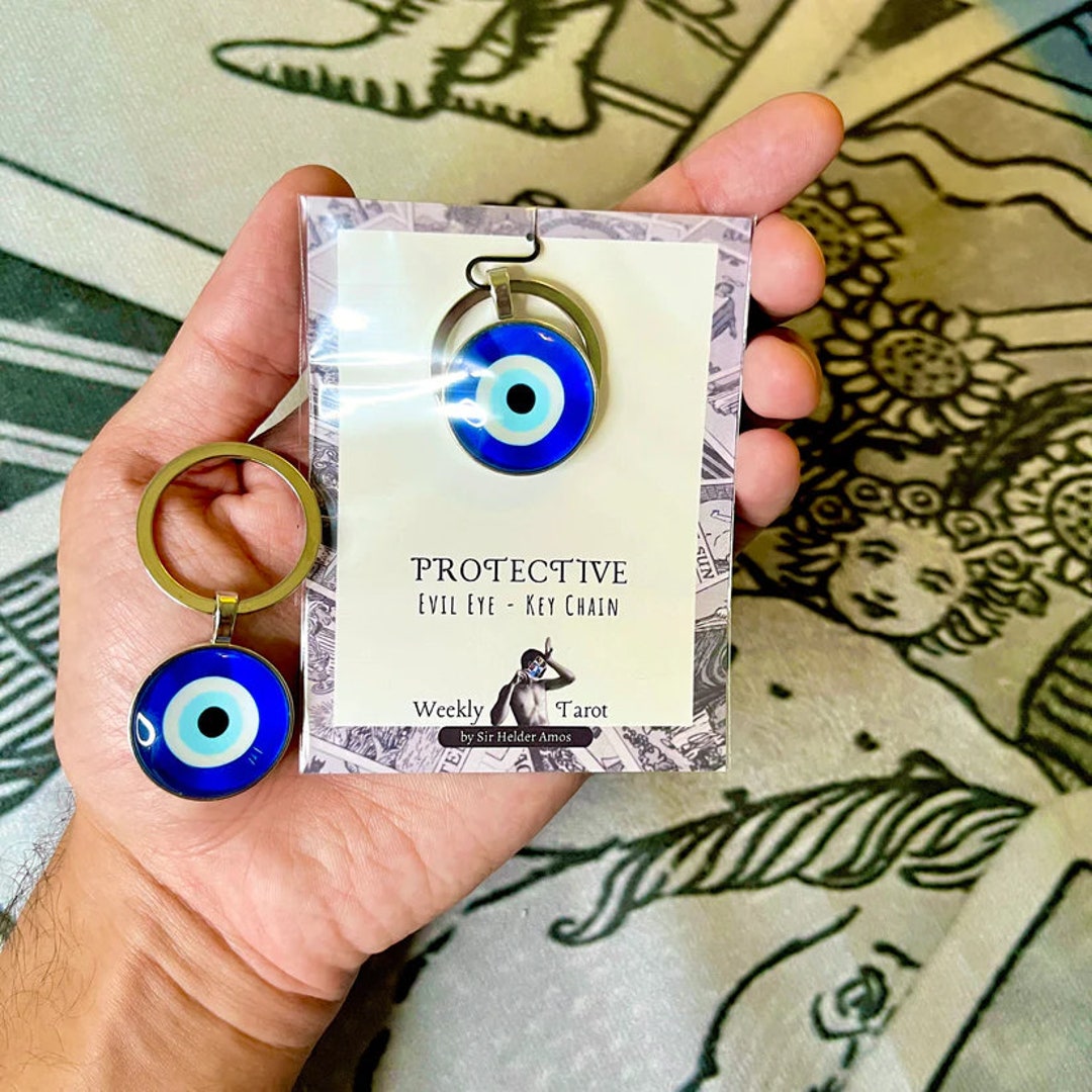 Resin Nazar Evil Eye Keychain - Etsy