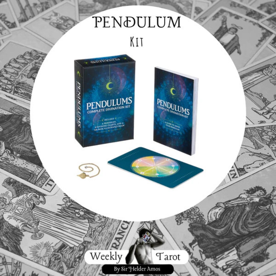 Pendulums Complete Divination Kit Contains: A Pendulum, 8 Divining Charts, and a 128-page ...
