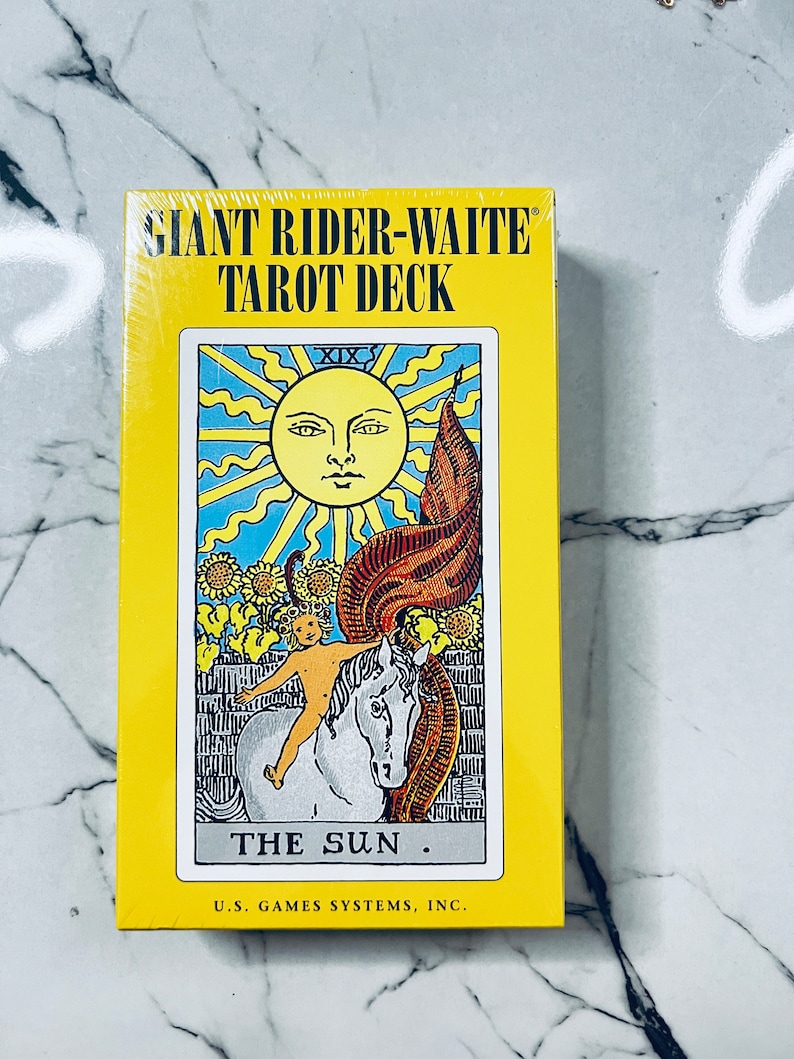 GIANT ~ Rider Waite Tarot Deck With Booklet and Classic Original ...