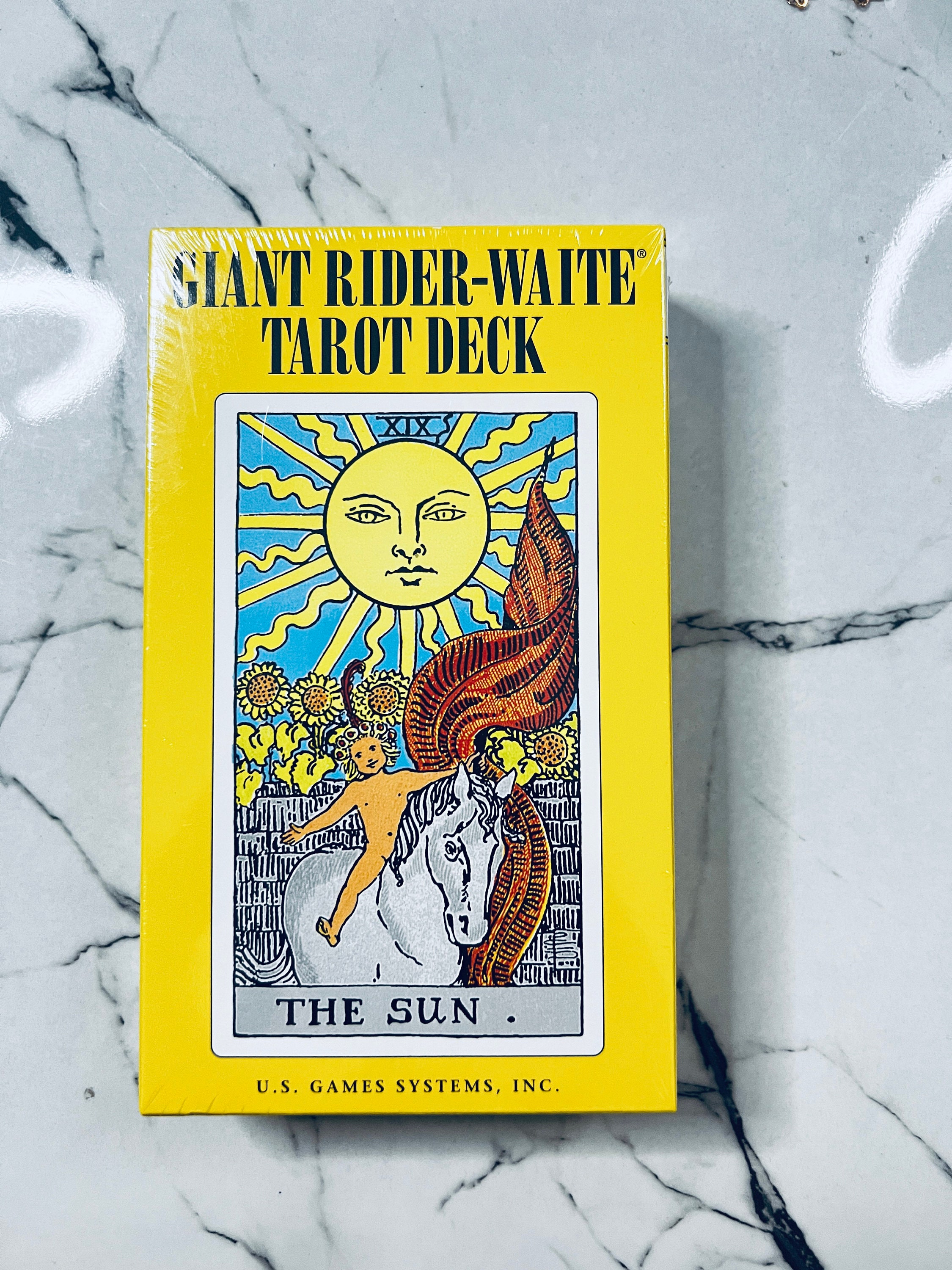 GIANT ~ Rider Waite Tarot Deck With Booklet and Classic Original ...