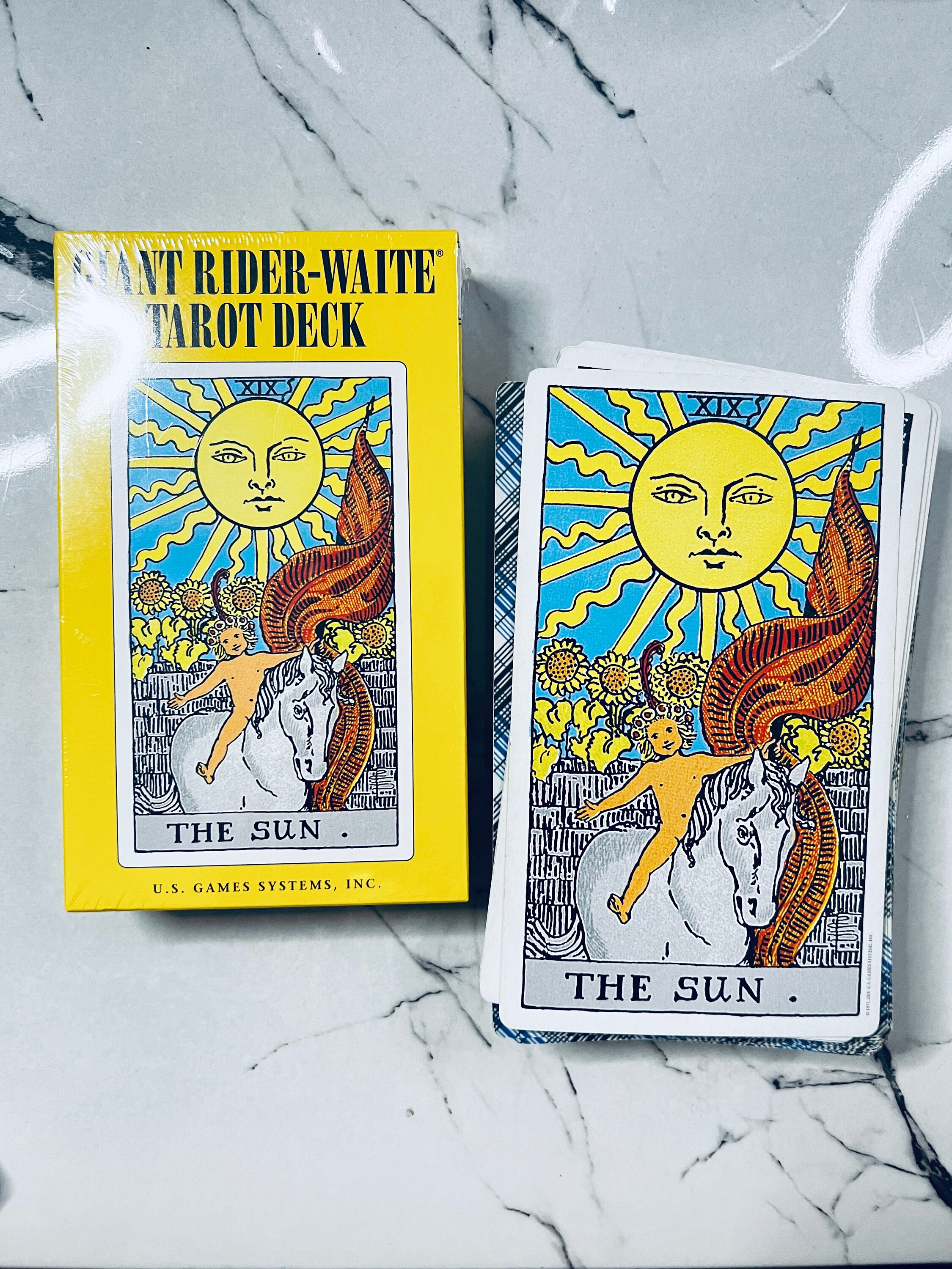 GIANT ~ Rider Waite Tarot Deck With Booklet and Classic Original ...