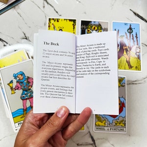 Original Rider Waite 78 Card Tarot Deck With Guidebook, Traditional ...