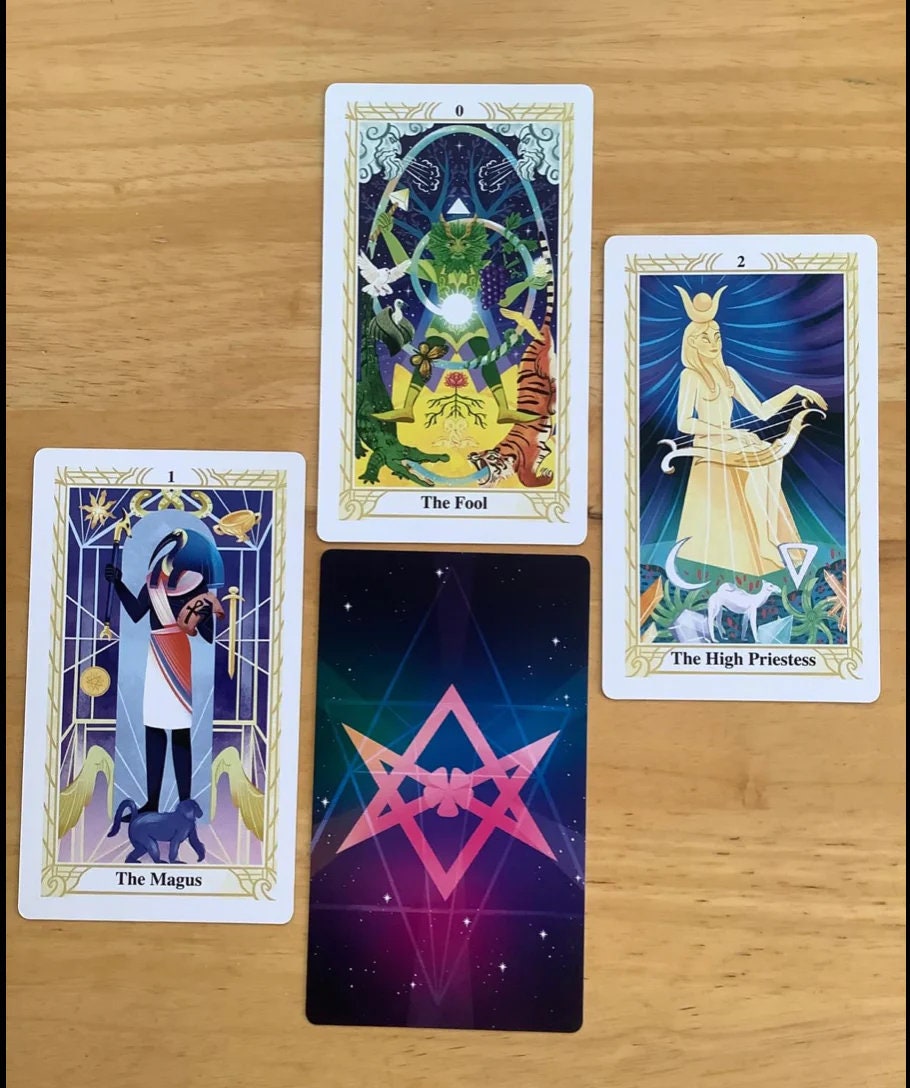 The Aleister Crowley Tarot Deck & Book - Etsy