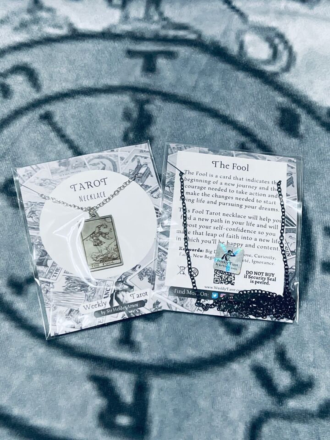 Tarot Card Necklace Original Rider Waite Major Arcana Amulet Unisex ...