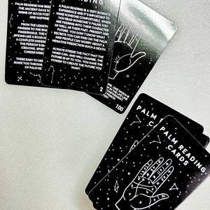 Palm Reading Cards - Learn Palmistry With 100 Cards to Understand the ...