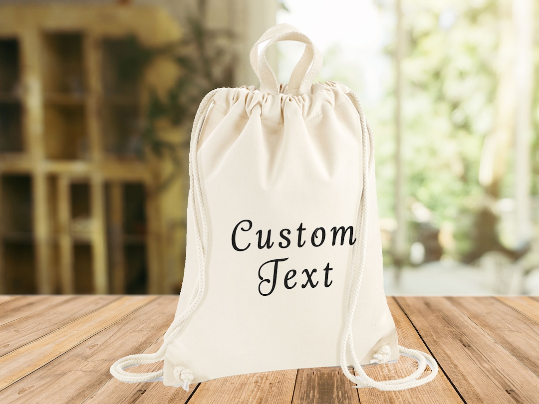 Custom School Bag, Back to School, Custom Text Bag, Personalised Bag ...