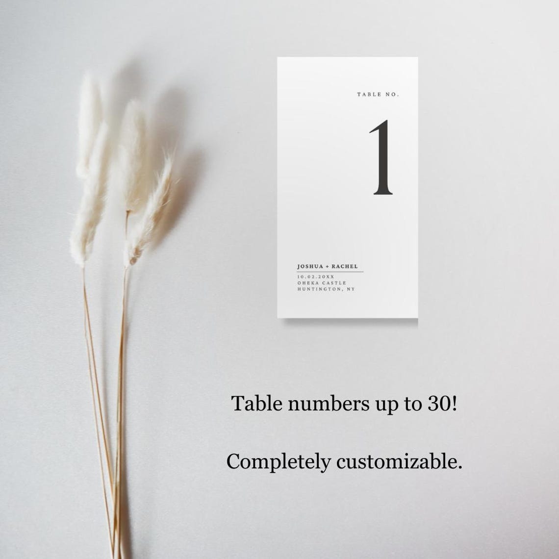 Wedding Trifold Table Numbers Template Cards Tri-fold Table Cards ...